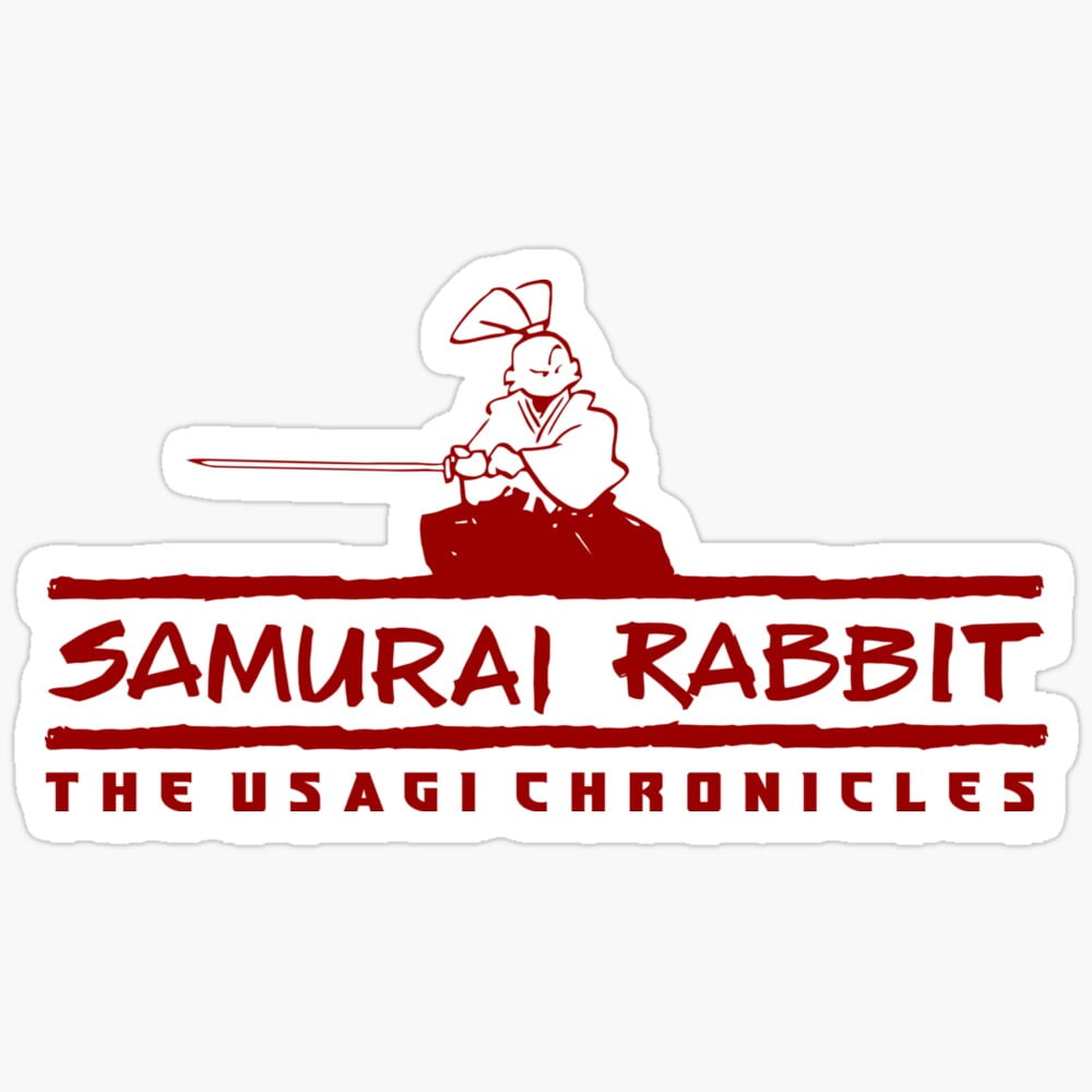 Samurai Rabbit Fan Logo Sticker Phone Decal Water Bottle Stickers Car ...