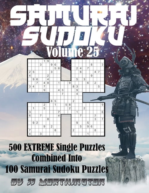 Samurai Sudoku Puzzles Large Print for Adults and Kids: Sudoku Samurai ...