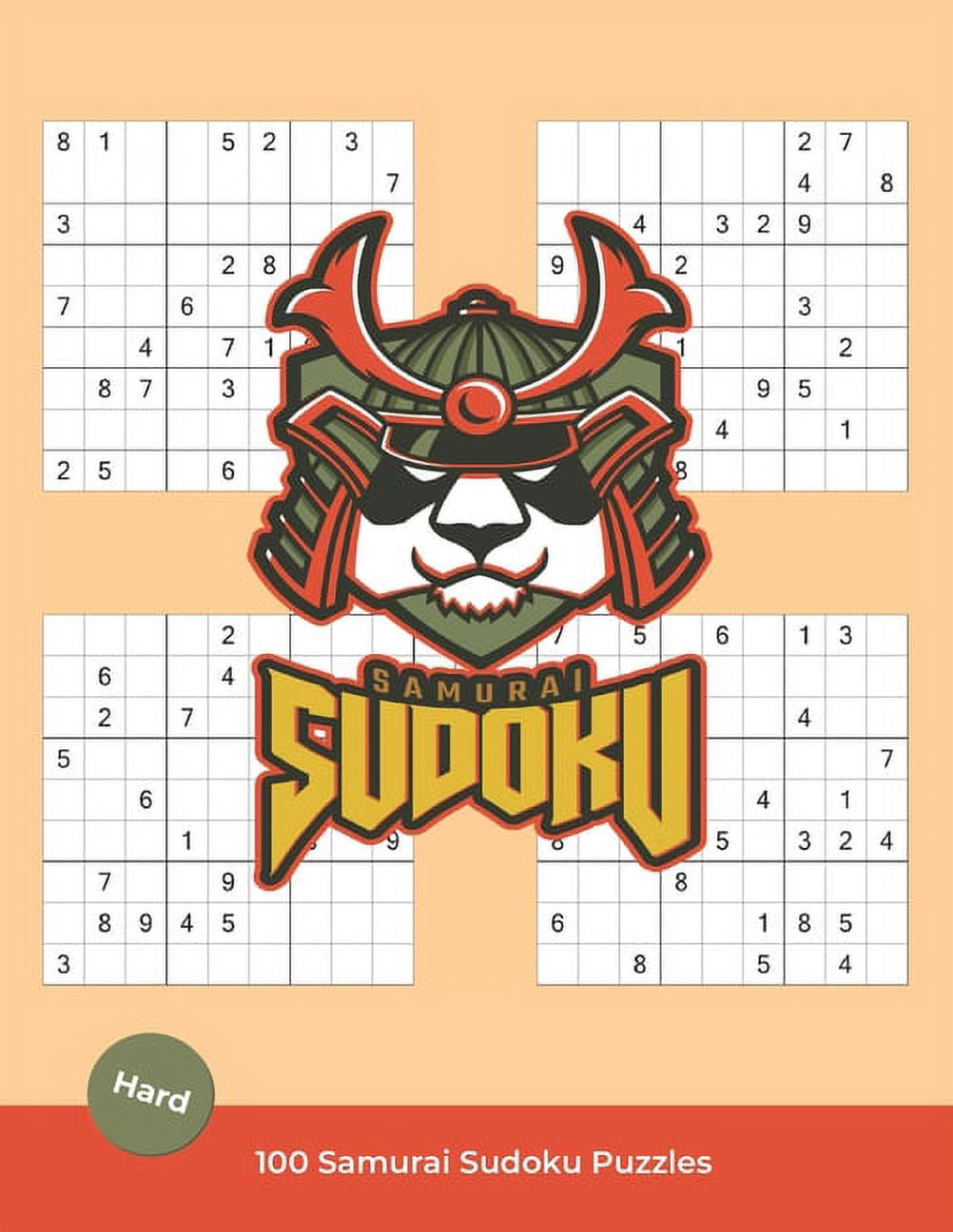 Samurai Sudoku Puzzles: Samurai Sudoku Puzzle Book - 100 Hard Puzzles ...