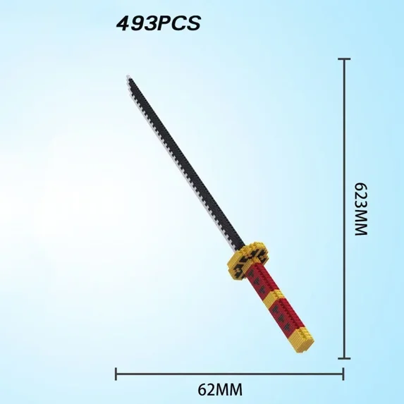 Samurai Sword Building Blocks Ninja Blade Katana Japanese Anime ...