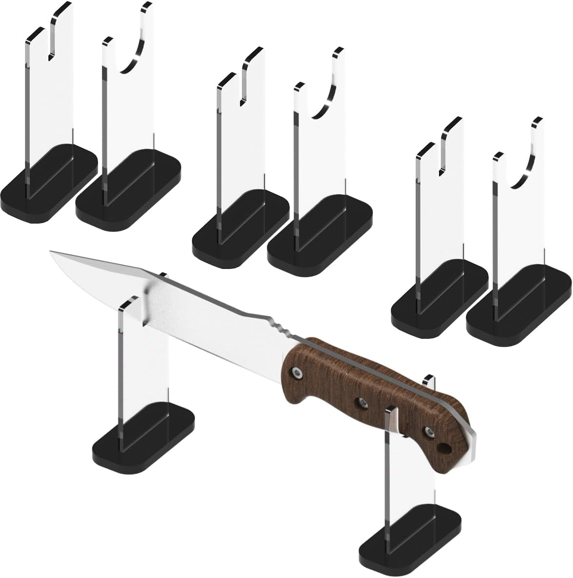 Samurai Sword Display Rack, Knife Display Stand, Fixed Blade Knife ...