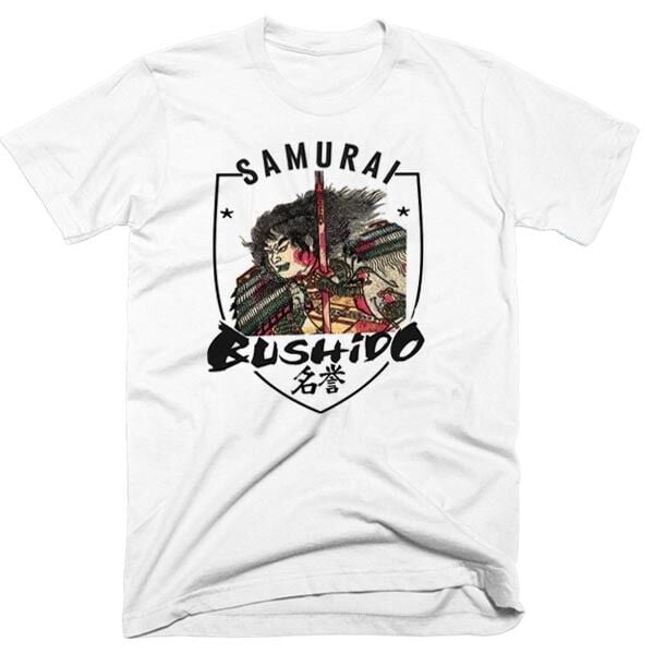 Samurai T-Shirt Bushido Japanese Warrior Class Fight Till Death Kanji ...