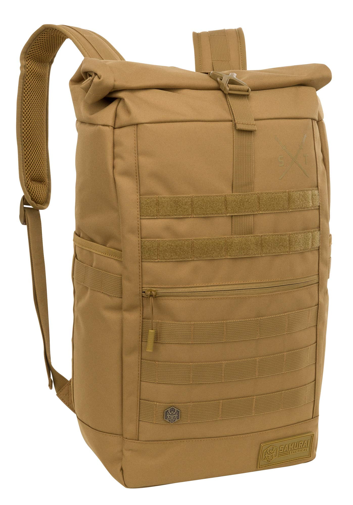Samurai Tactical Ronin Day Backpack (Black Heathered Woven) (Desert ...