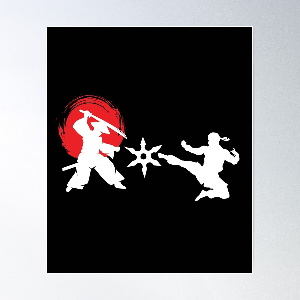 Samurai Warriors Poster Wall Art, Modern Wall Decor For Living Room ...