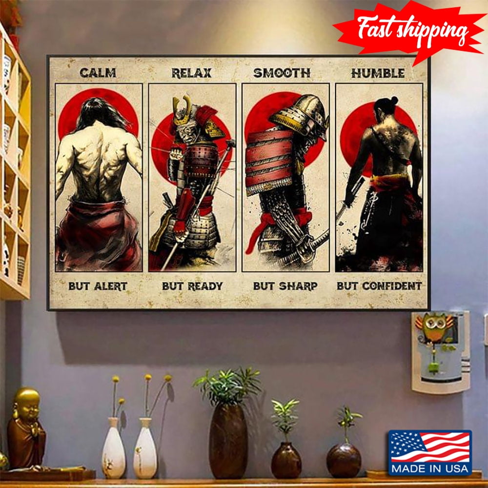 Samurai Warriors Under Bloody Moons Calm But Alert Relax But Ready ...