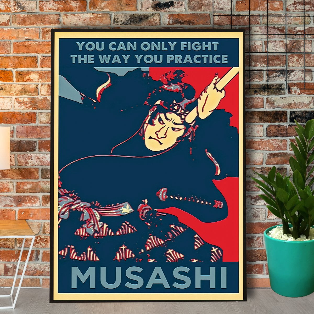 Samurai You Can Only Fight The Way You Practice Musashi Paper Poster No ...