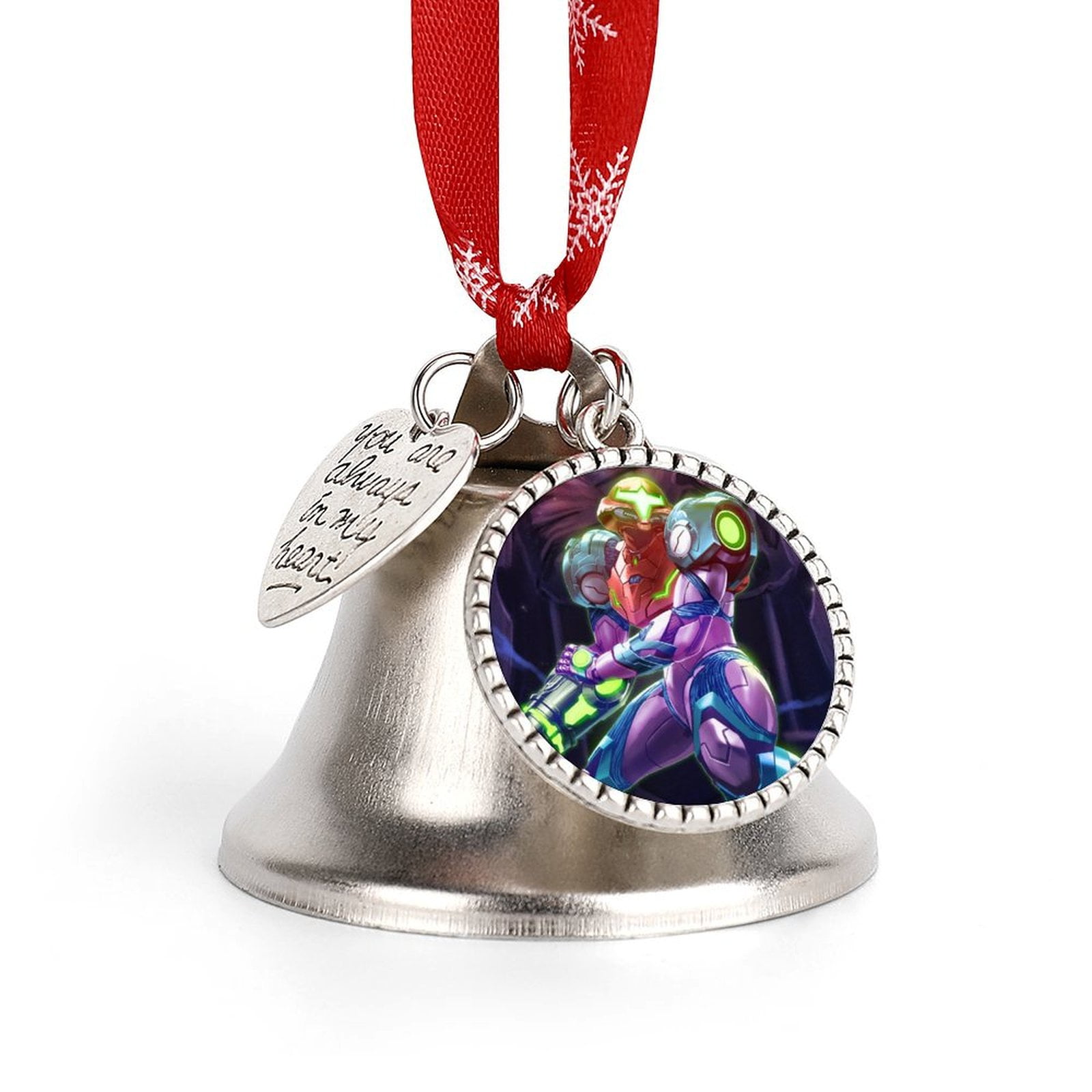 Samus-Aran-Metroid Christmas Jingling Bell Ornament for Christmas Tree ...