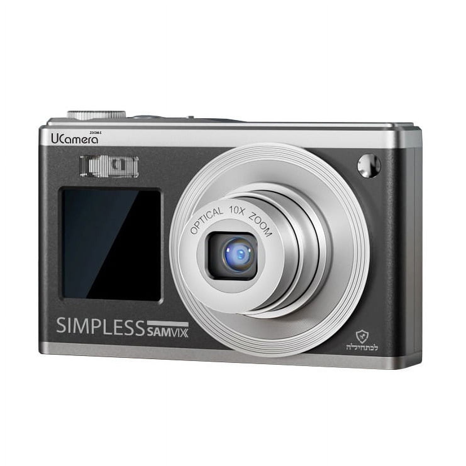 Samvix UCamera Zoom-5 Kosher Digital Camera with 4K Video and 10x Optical Zoom (Black) - Walmart.com