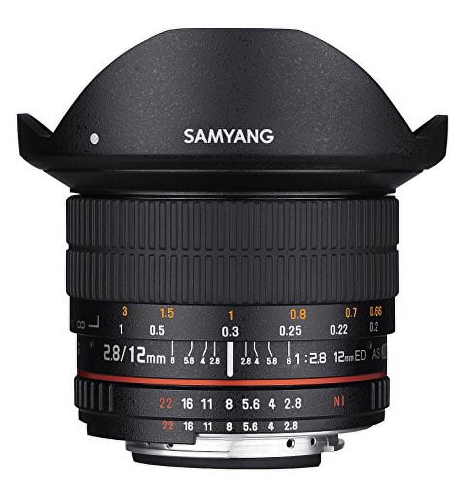 Samyang 12mm F2.8 Ultra Wide Fisheye Lens for Nikon DSLR Cameras - Full ...