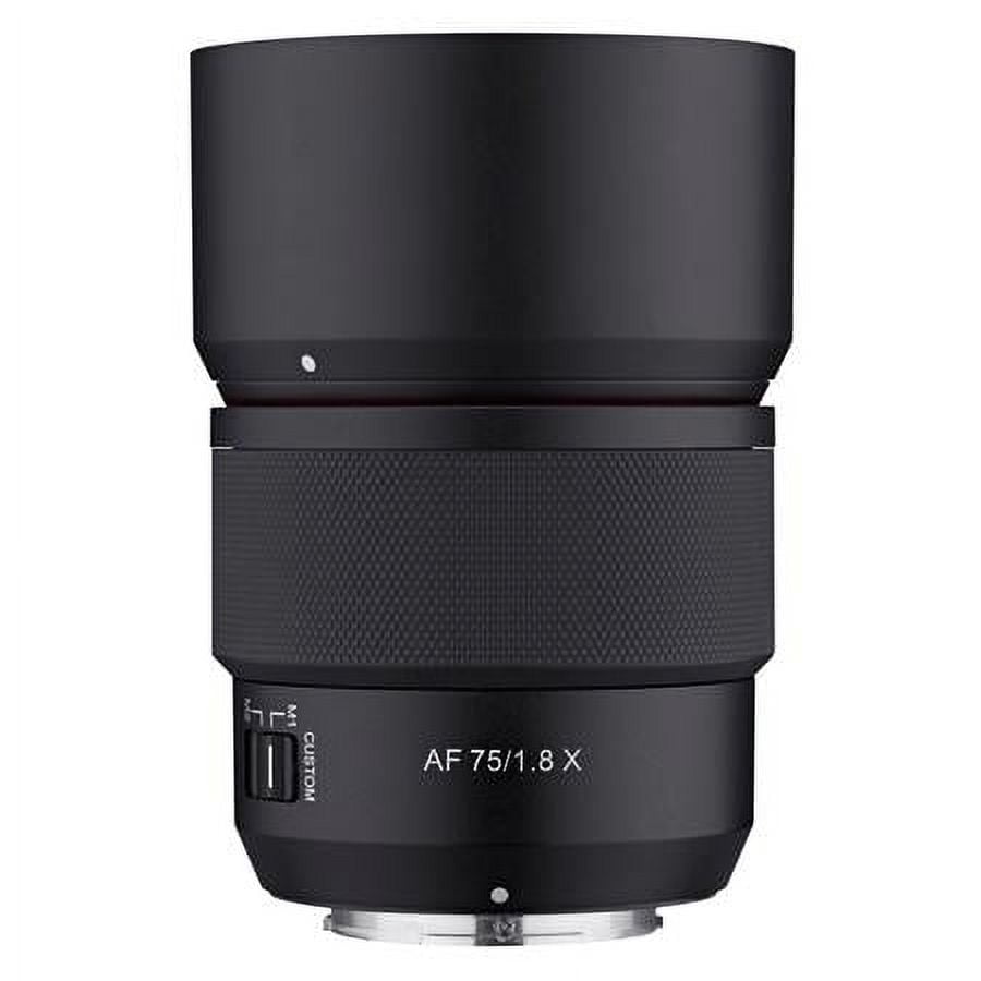 Samyang SYIO75AF-FX Auto Focus 75 mm F1.8 FE Camera Lens for Fujifilm X ...