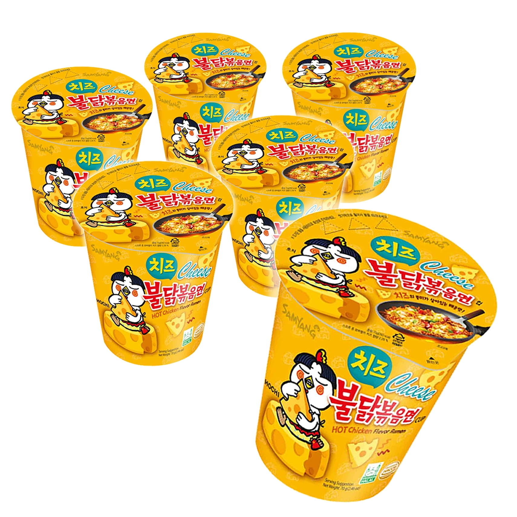 Samyang Buldak Cheese Spicy Chicken Stir-Fried Style Ramen Instant Cup ...