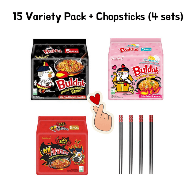 Samyang Buldak Spicy Chicken Carbonara 2x Spicy Korean Ramen Noodles ...