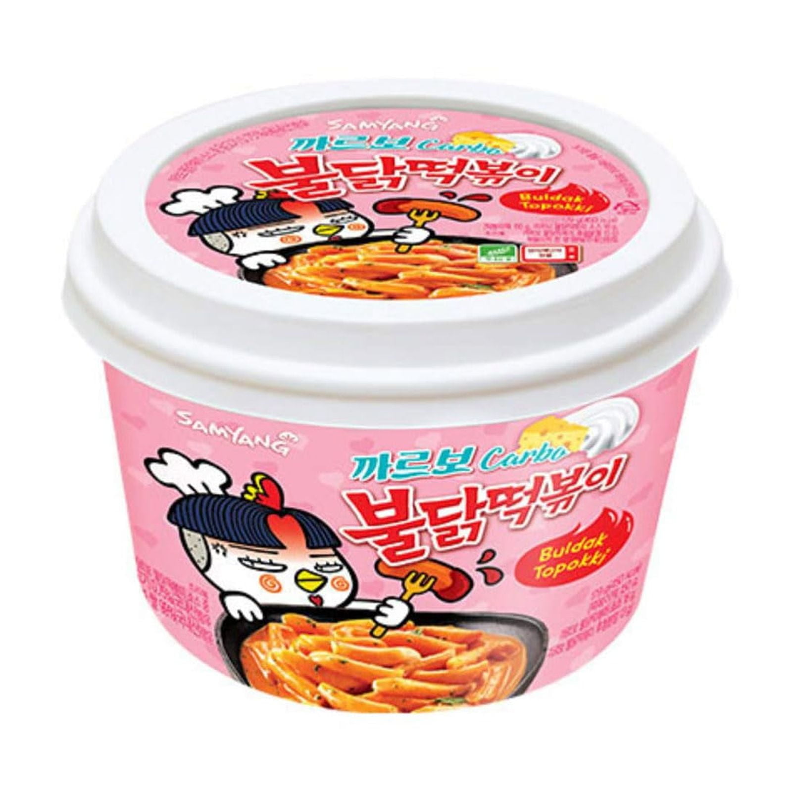 Samyang Carbo Buldak Tteokbokki CCF19 Korean Rice Cake Instant 6.31 Oz ...