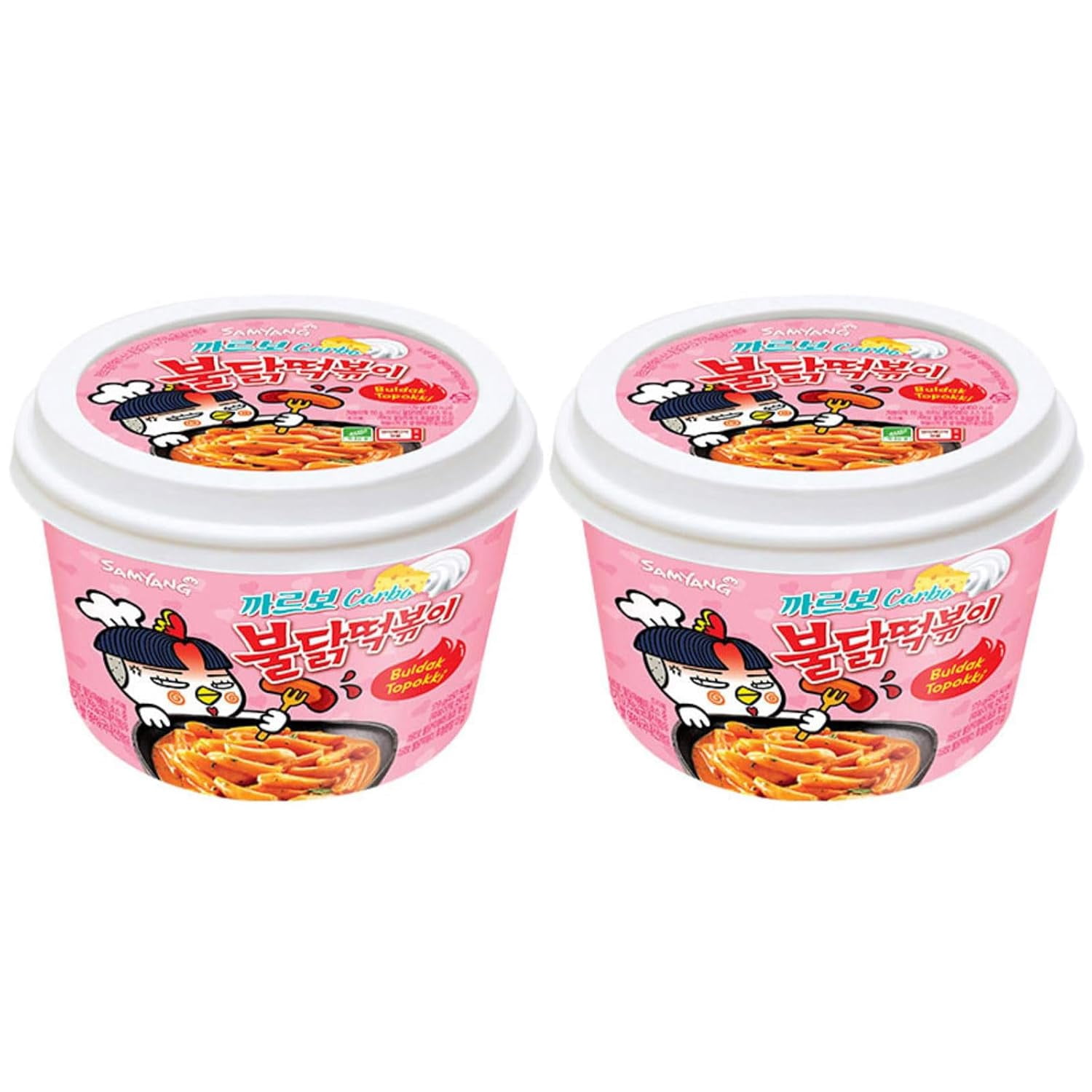 Samyang Carbo Buldak Tteokbokki Korean Spicy Rice Cakes, Creamy Hot ...