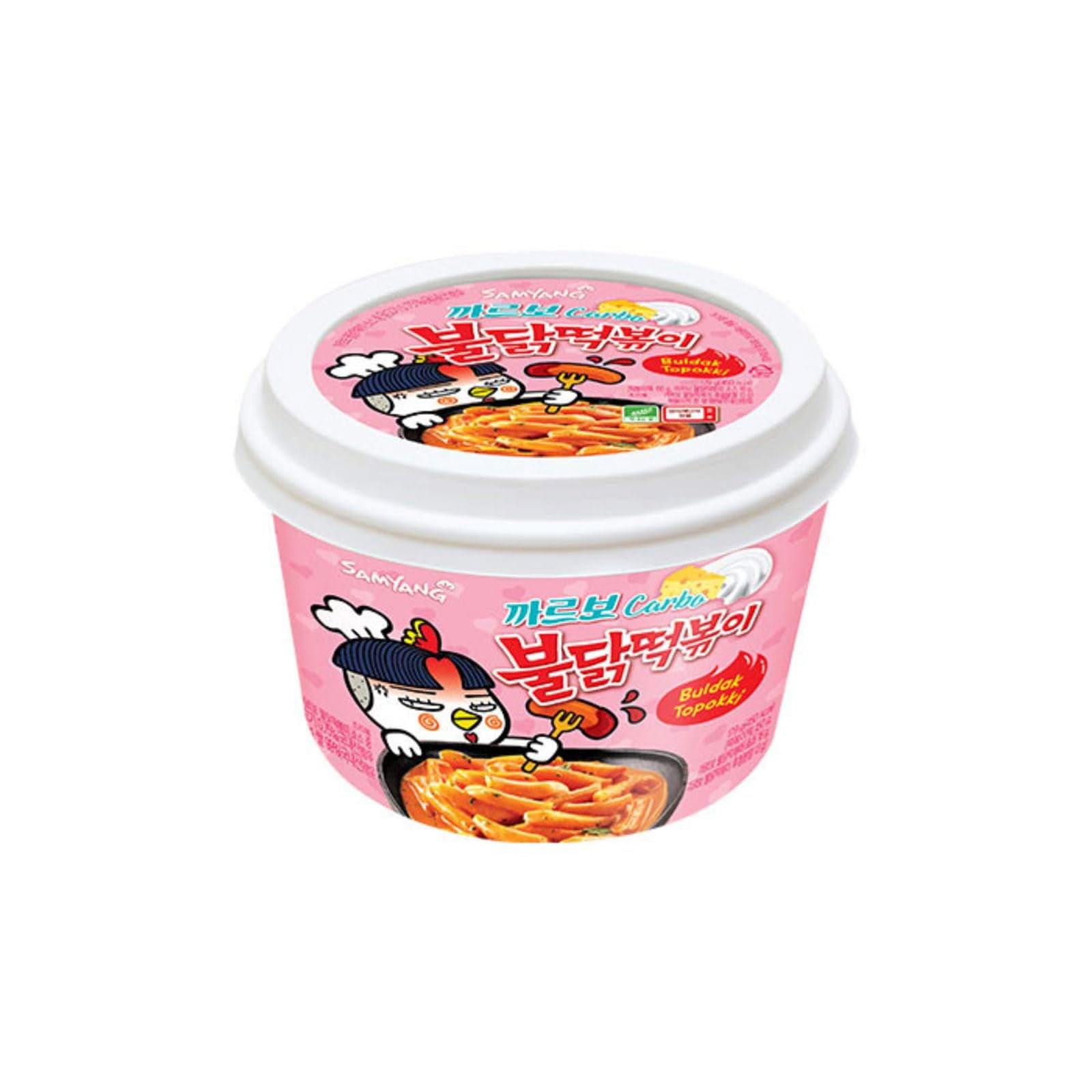 Samyang Carbo Buldak Tteokbokki MZF22 Korean Rice Cake Instant 6.31 Oz ...
