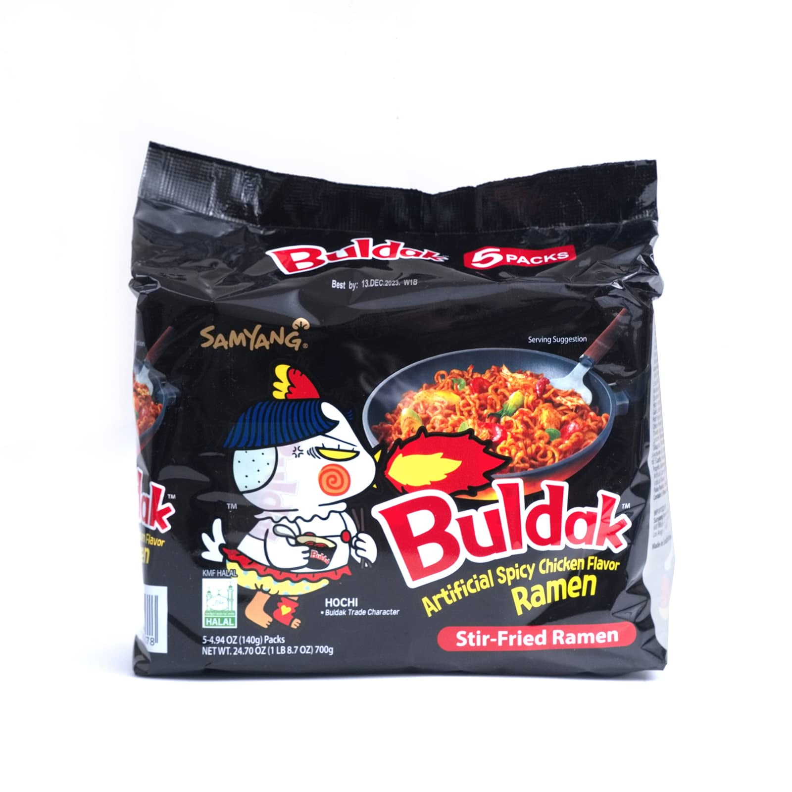 Samyang Original Chicken Flavor Buldak Ramen Pack of 5 - Walmart.com