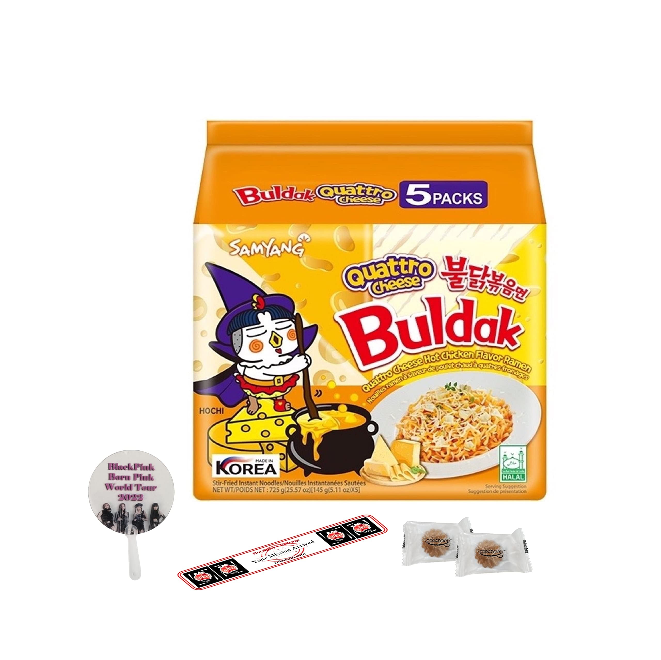 Samyang Quattro Cheese Hot SE33 Chicken Flavored BULDAK Ramen - Walmart.com