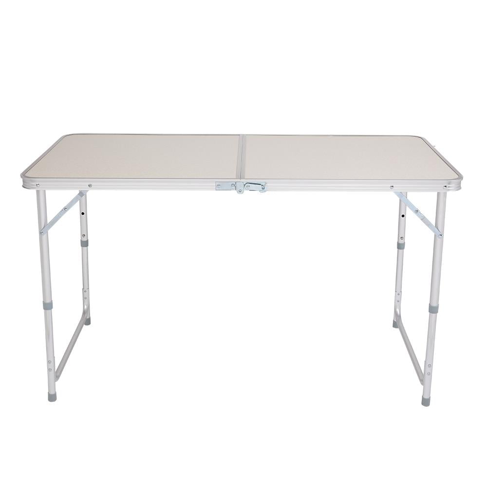 SamyoHome 4Ft Long Foldable Table, Portable, Multipurpose, White ...