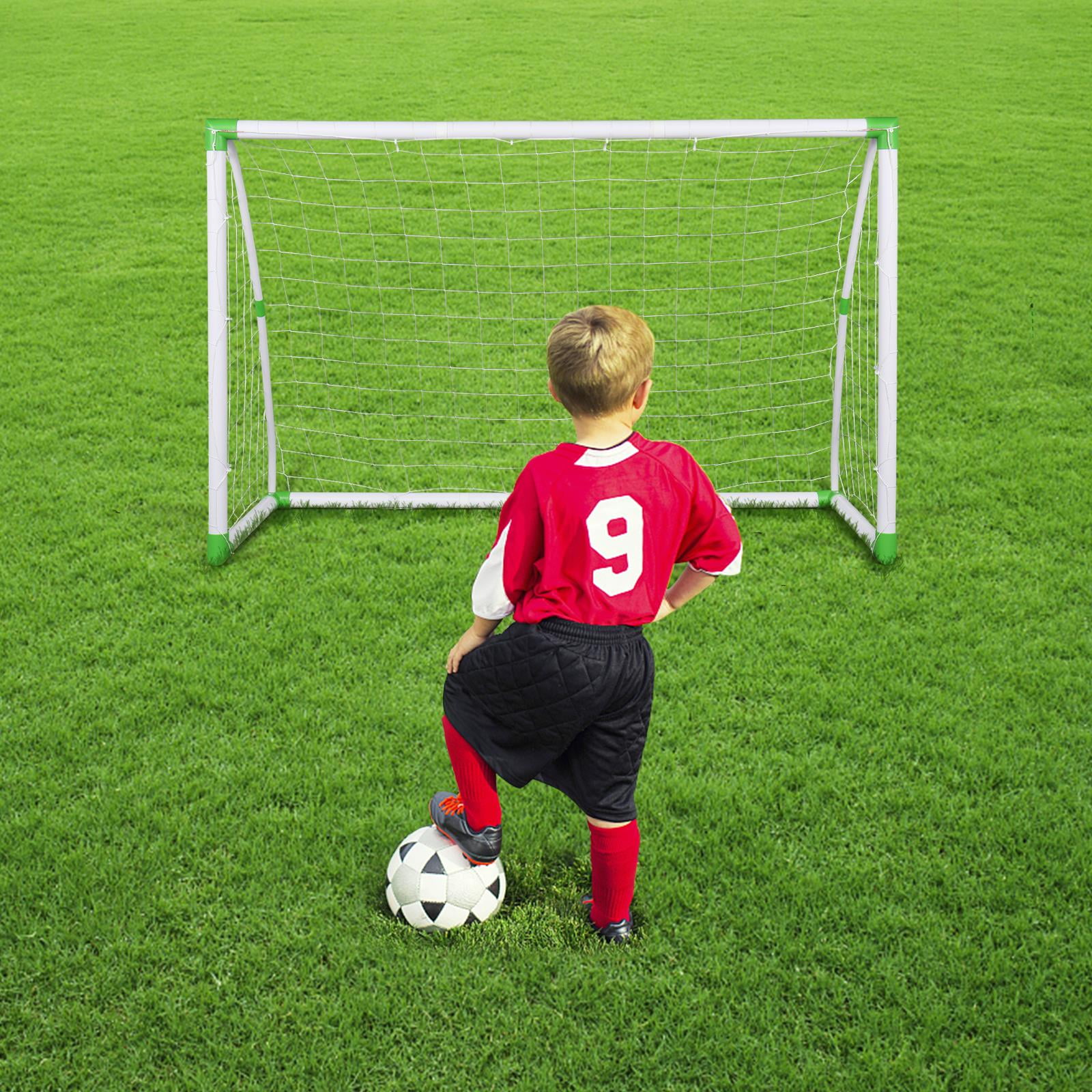 SamyoHome 6' x 4' Football Soccer Goal with Net Straps, Anchor Ball ...