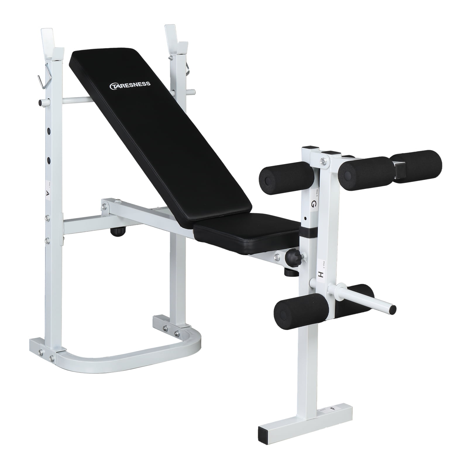 SamyoHome Adjustable Olympic Workout Bench, for Home Gym Strength ...