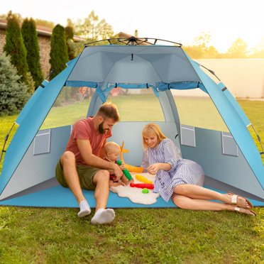 Old Bahama Bay Portable Beach Tent: Pop Up Shade Canopy Shelter ...