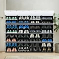 SamyoHome Plastic Shoe Cube Storage Organizer 8-Tier 64 Pair Shoe ...