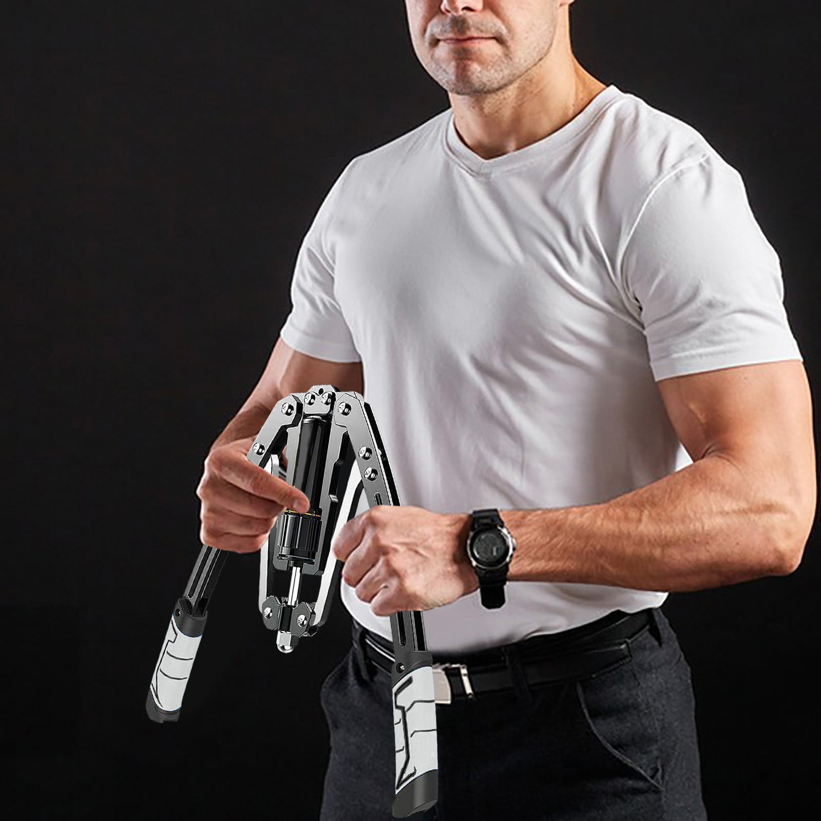 Samzpon Arm Trainer Chest Trainer Men Chest Workout Arm Fitness Machine ...