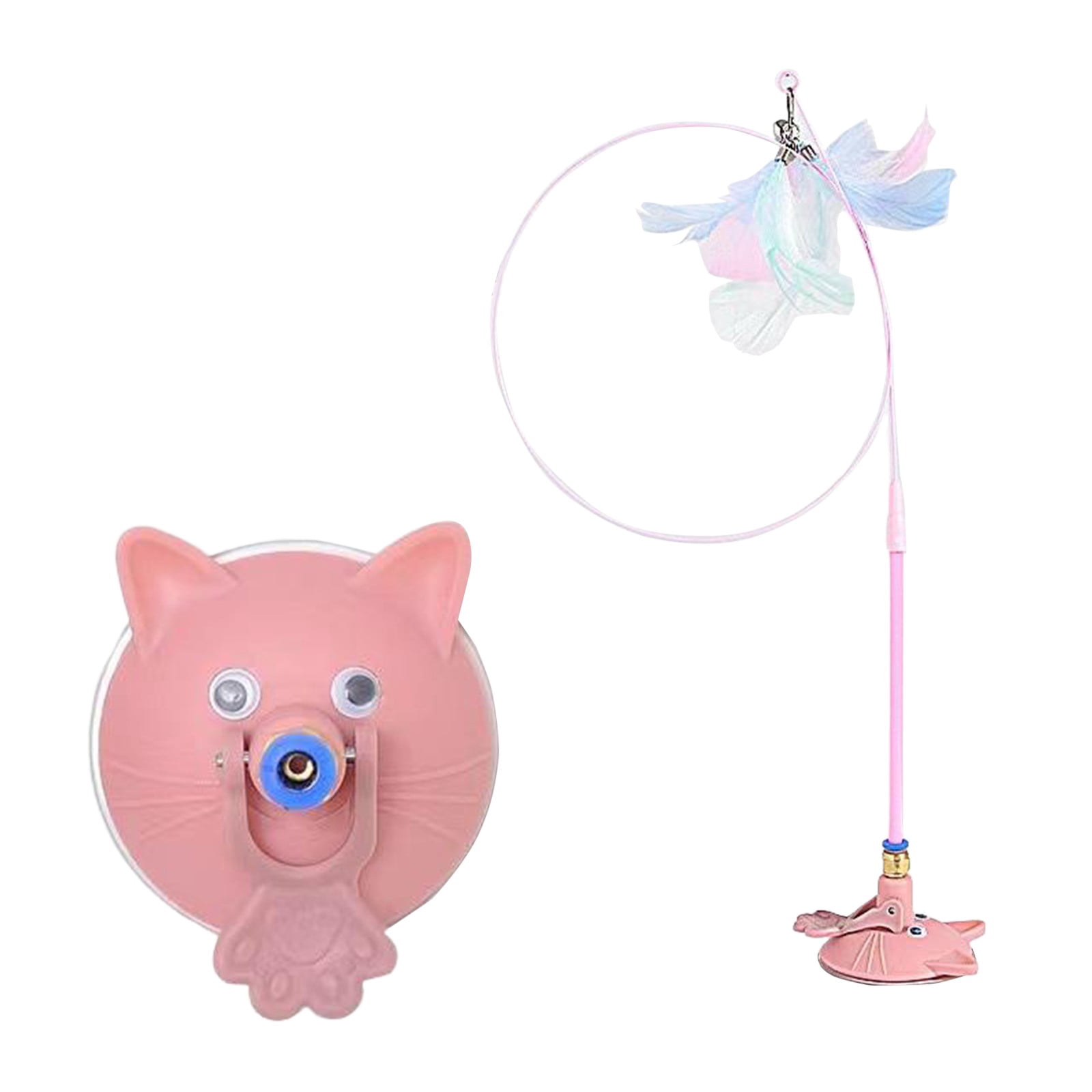 Samzpon Interactive Cat Teaser Wand With 3 Types Of Replacement ...