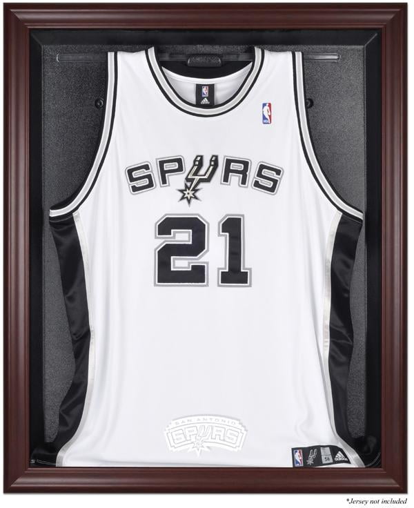 San Antonio Spurs (2002-2017) Mahogany Framed Team Logo Jersey Display ...