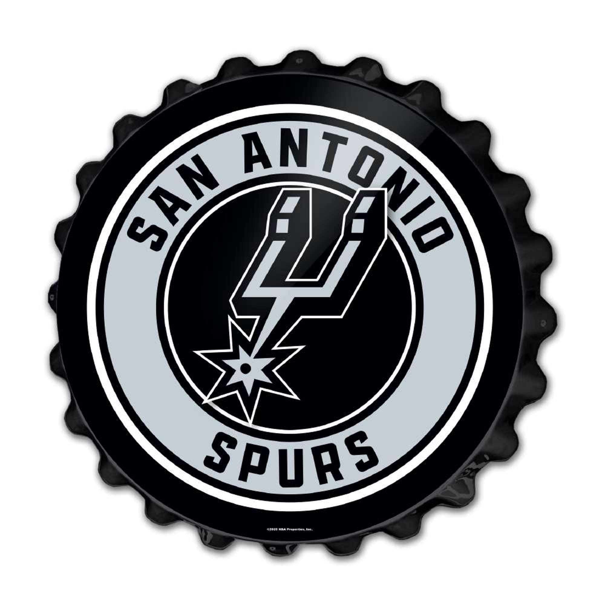 San Antonio Spurs 18.5" Bottle Cap Wall Sign - Walmart.com