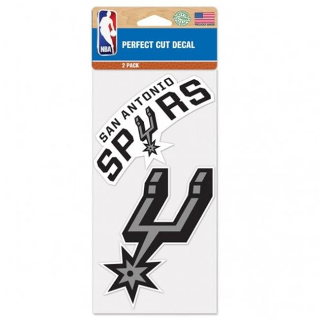 San Antonio Spurs Decal 4x4 Perfect Cut Set of 2 - Walmart.com