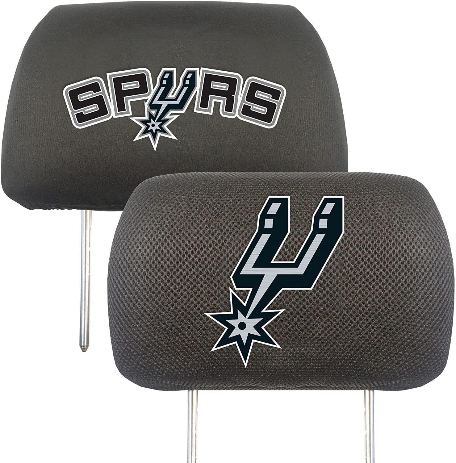 San Antonio Spurs Pair of Premium Auto Head Rest Covers, Embroidered ...