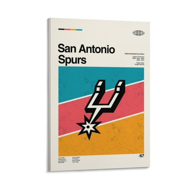 San Antonio Spurs Poster, San Antonio Spurs Movie, Retro Movie Poster ...