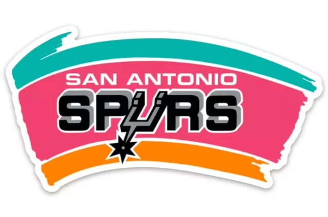 San Antonio Spurs Retro Vintage Logo Sticker - Bright Colors Phone ...