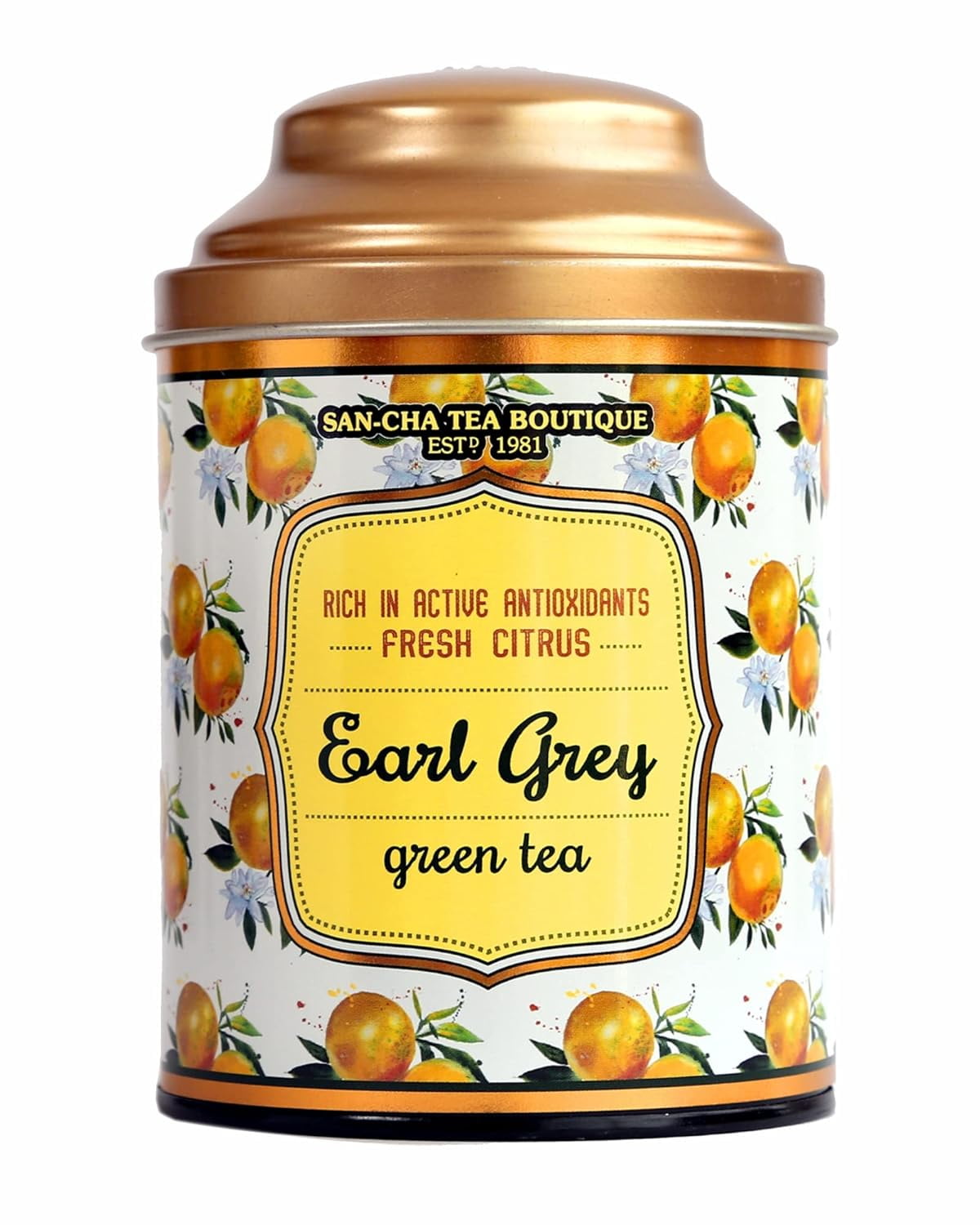 San-Cha Earl Grey Green Tea - 100gm, 3.5 Ounce | Rich In Active ...
