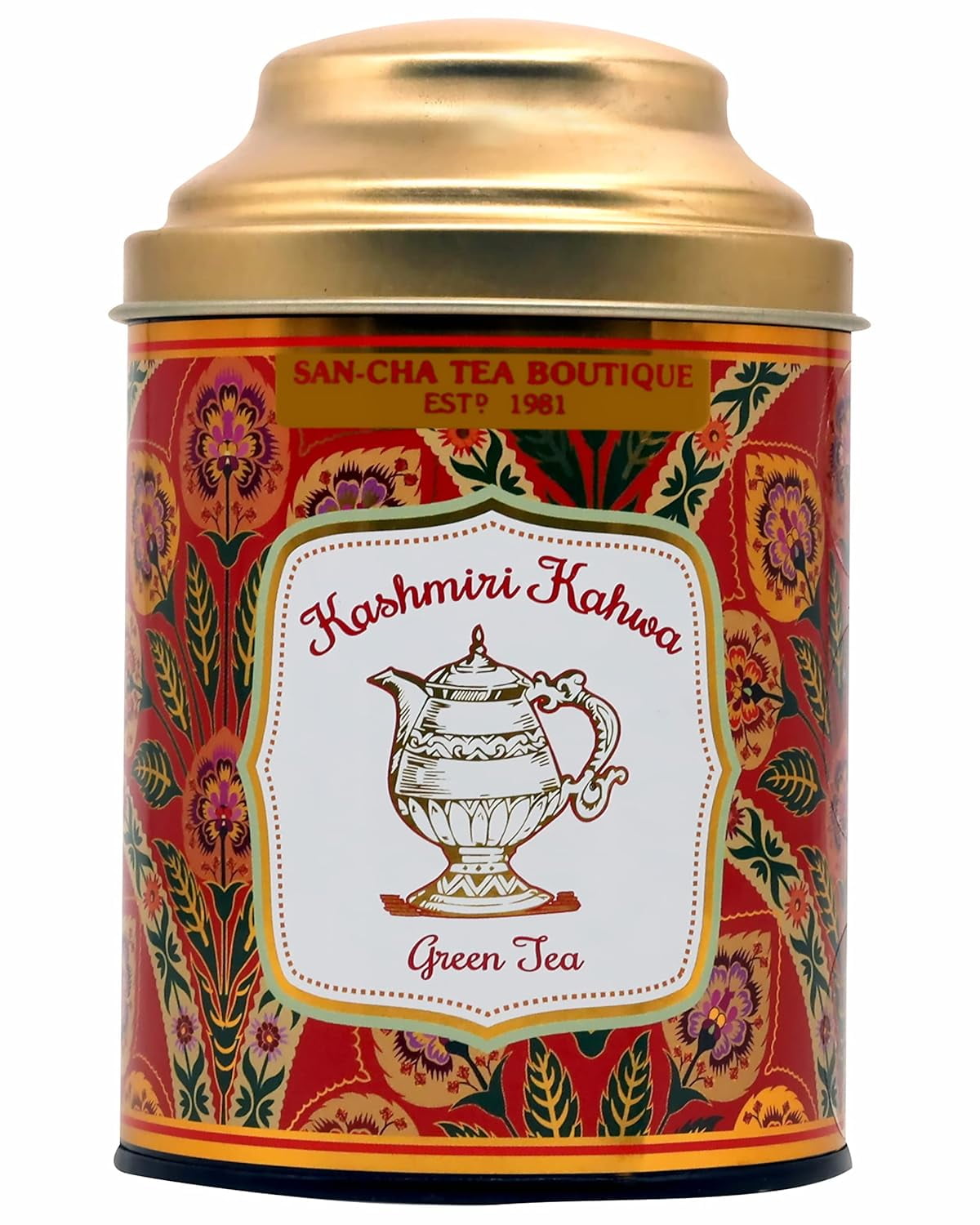 San-Cha Kashmiri Kahwah Green Tea - 50gm, 1.7 Ounce | Pure Almond ...