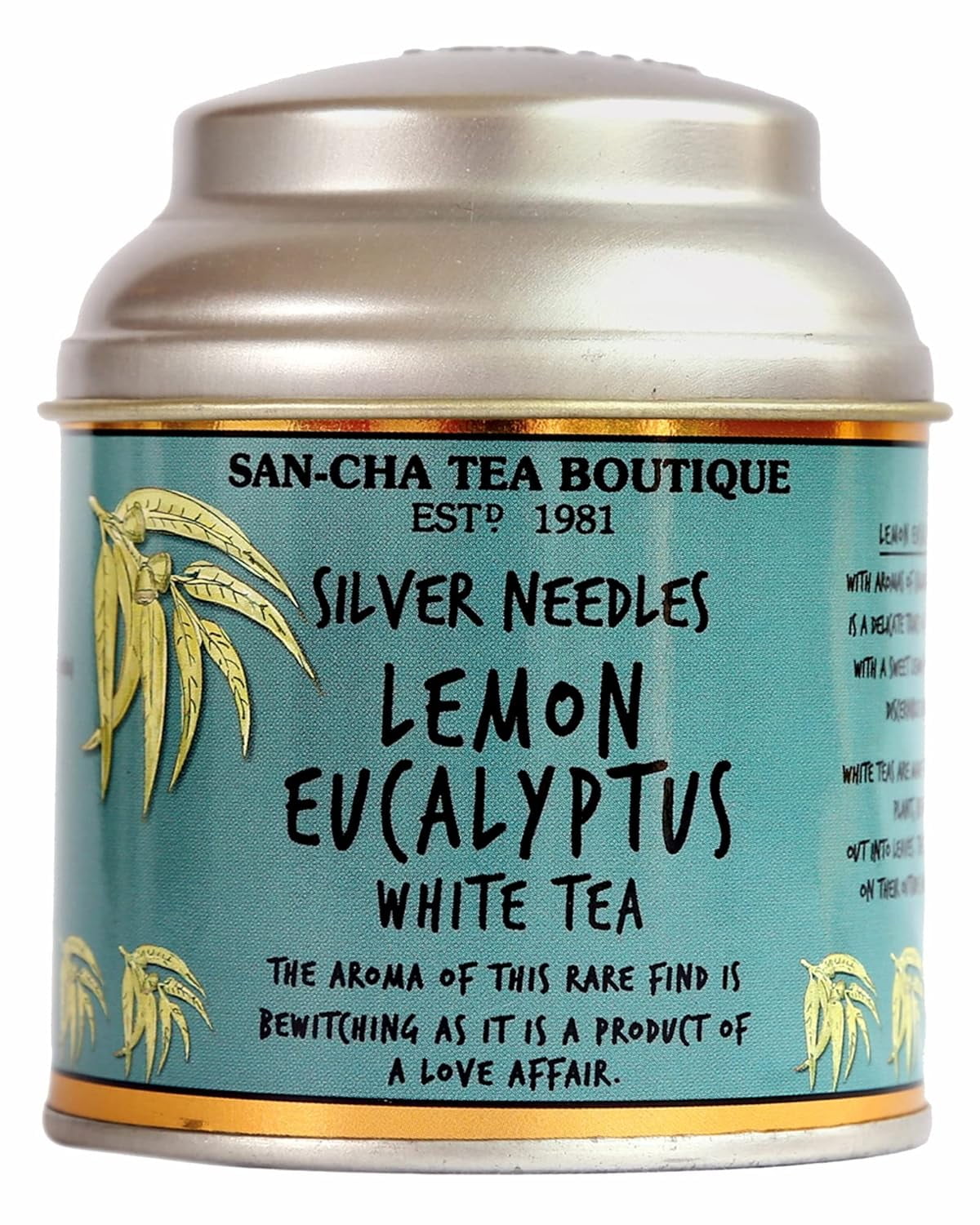 San-Cha Silver Needles Lemon Eucalyptus White Tea - 25gm, 0.8 Ounce ...