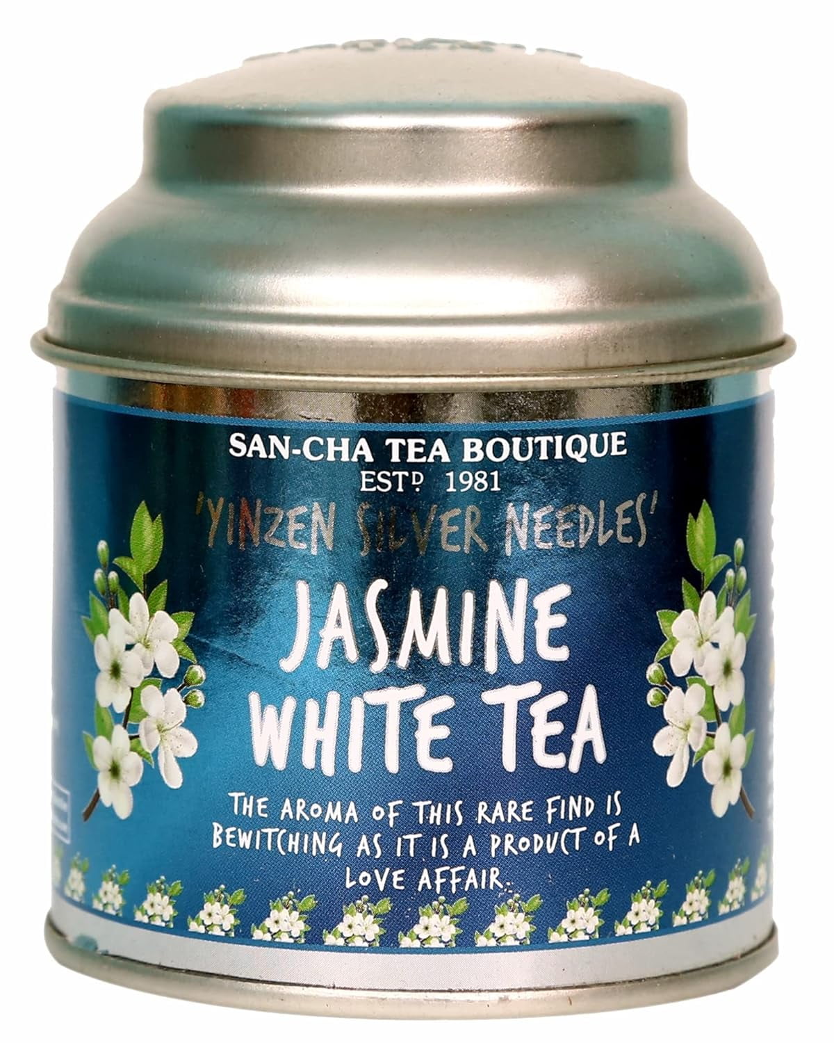 San-Cha Yinzen Silver Needles Jasmine White Tea - 25gm, 0.8 Ounce | Improves Focus ...