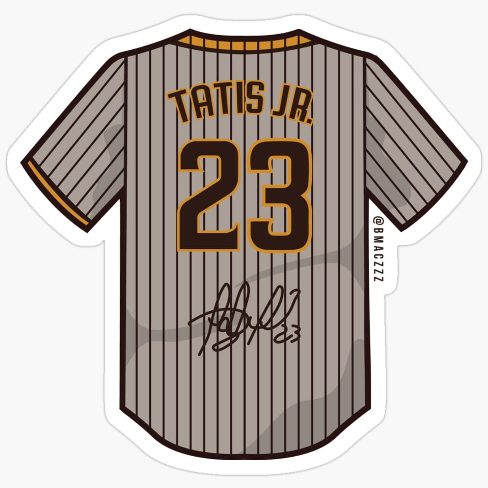 San Diego #23 Signature Jersey Sticker Baseball Sticker, Football ...