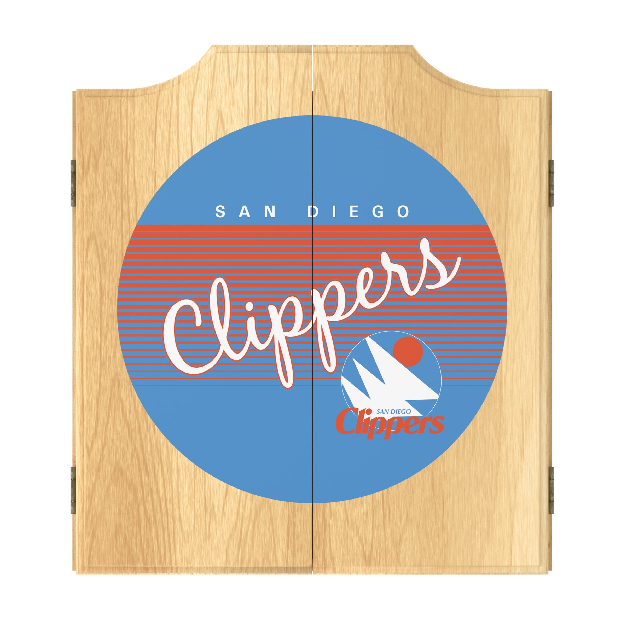 Free Shipping! Trademark Gameroom San Diego Clippers Dart Board Cabinet ...