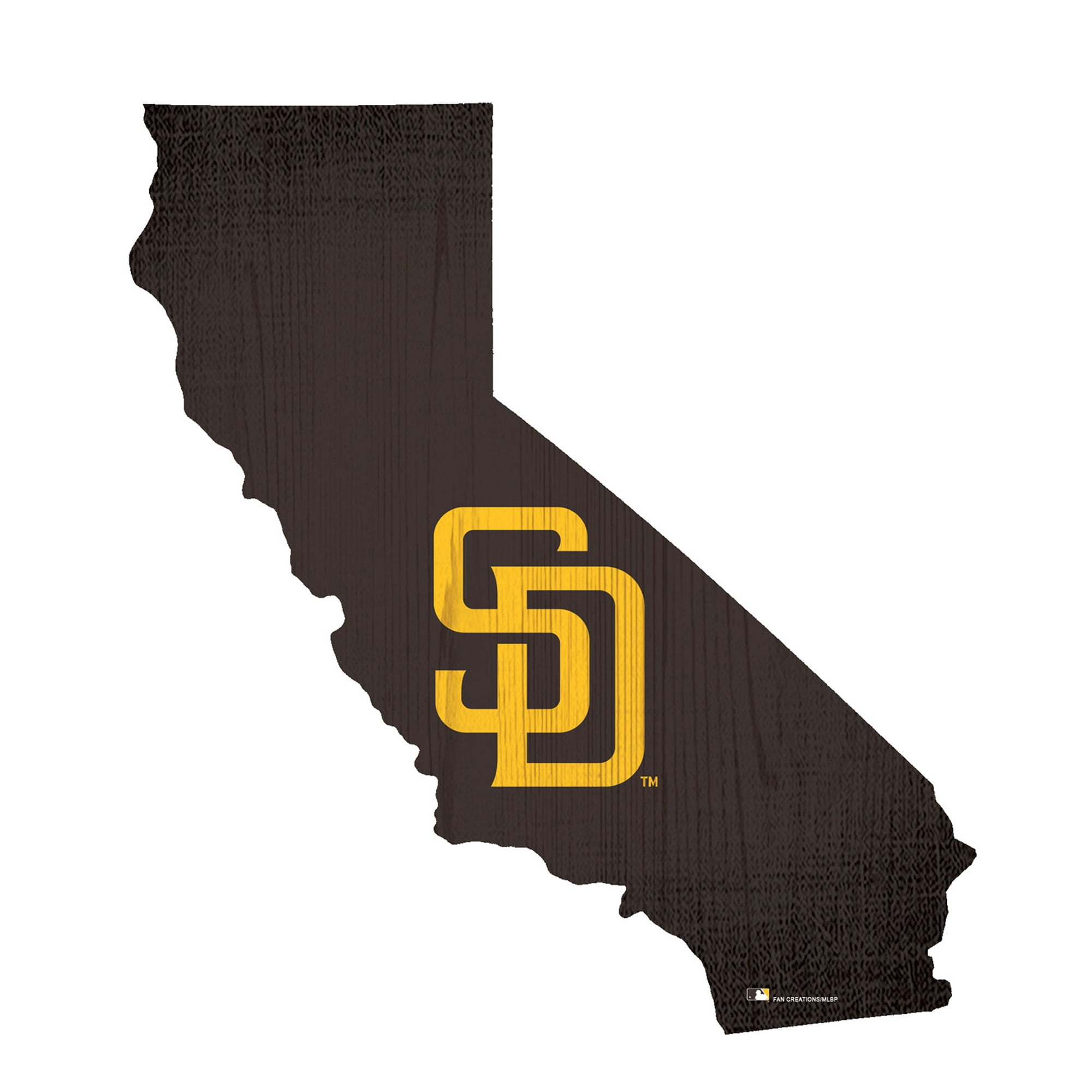 San Diego Padres 12" Logo State Sign - Walmart.com