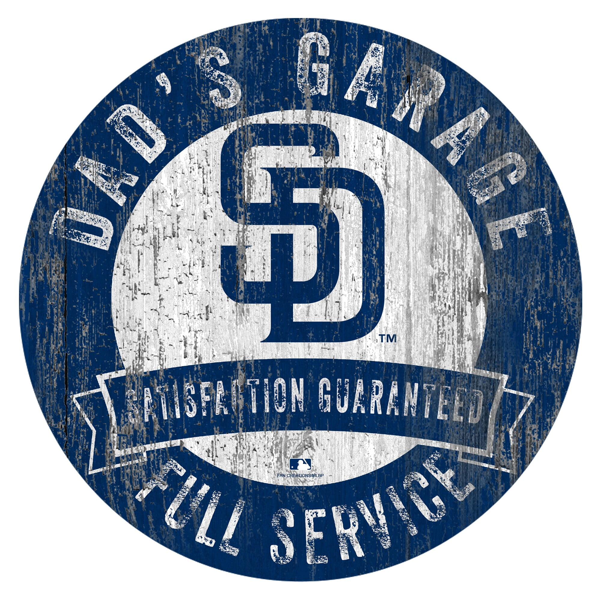 San Diego Padres 12" x 12" Dad's Garage Sign - Walmart.com