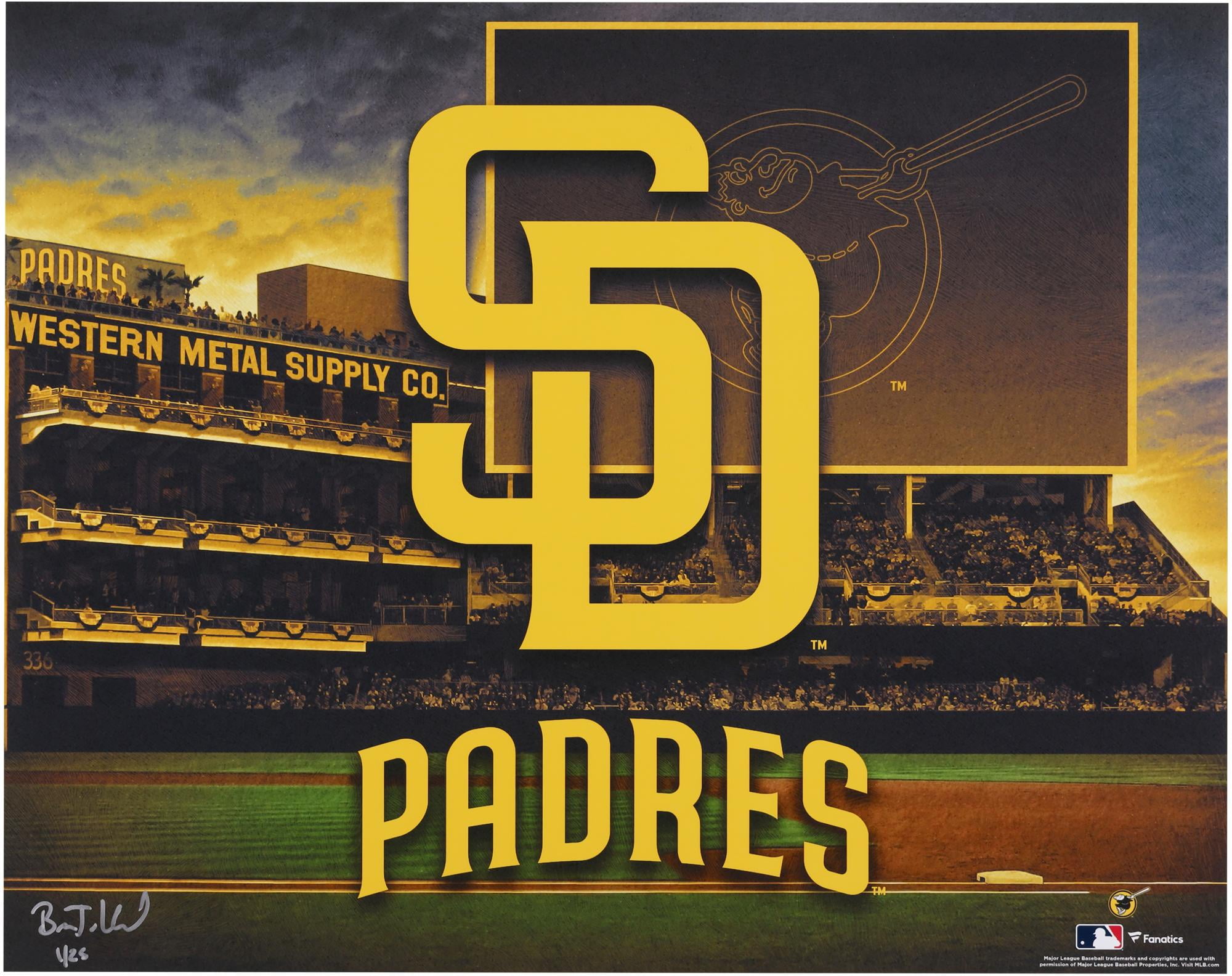 San Diego Padres 16" x 20" Photo Print - Art and Signed by Brian ...