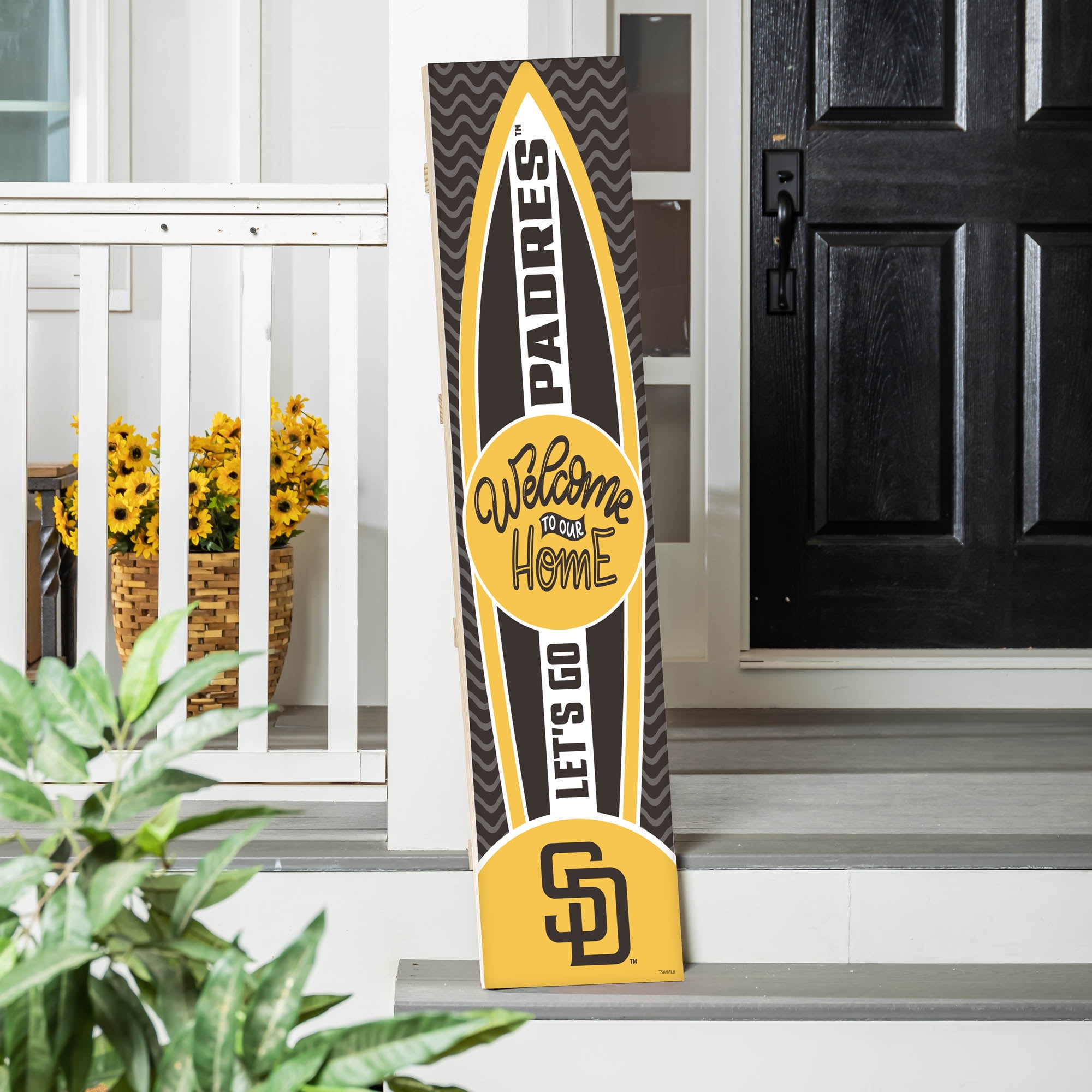 San Diego Padres 47" Surfboard Summer Porch Leaner Welcome Wall Sign ...