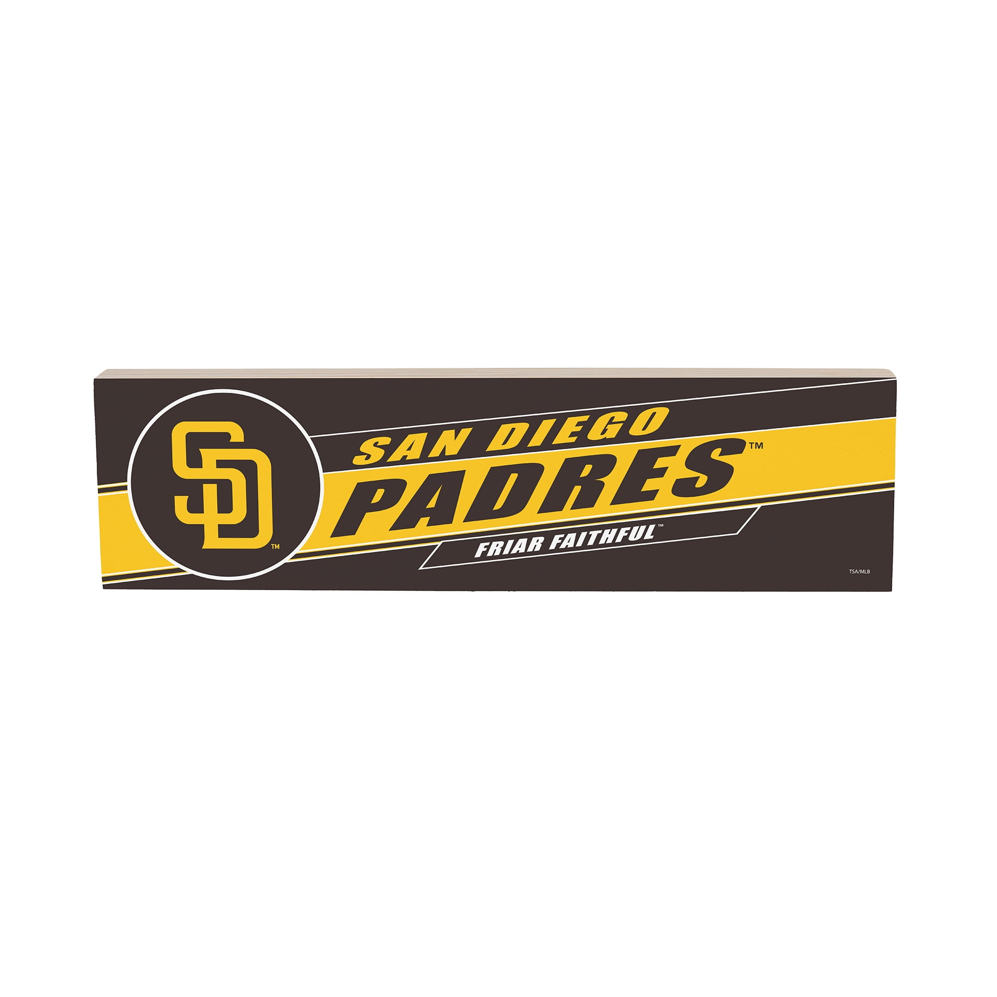 San Diego Padres 5" x 18" Shadow Logo Wood Mantle Sign - Walmart.com