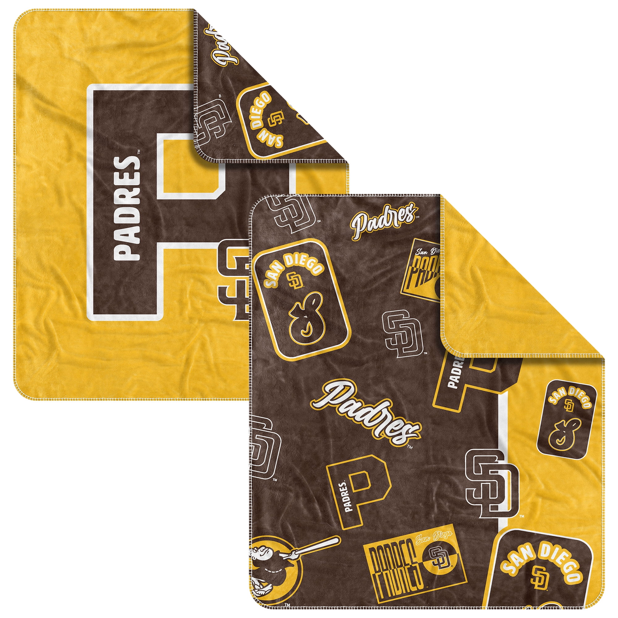 San Diego Padres 50" x 60" Dream Weave Throw Blanket - Walmart.com