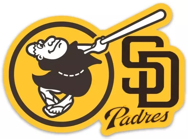 San Diego Padres Friar Logo Sticker Baseball Sticker, Football Sticker ...