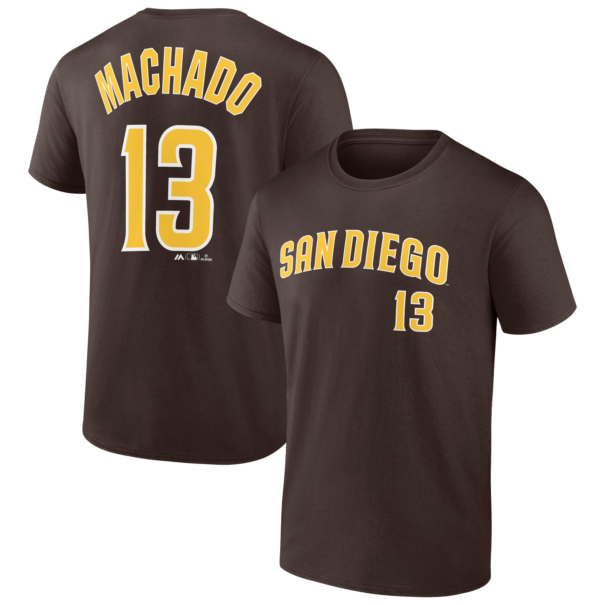 San Diego Padres M Machado - MLB Player Men's Short Sleeve Crew Neck T ...