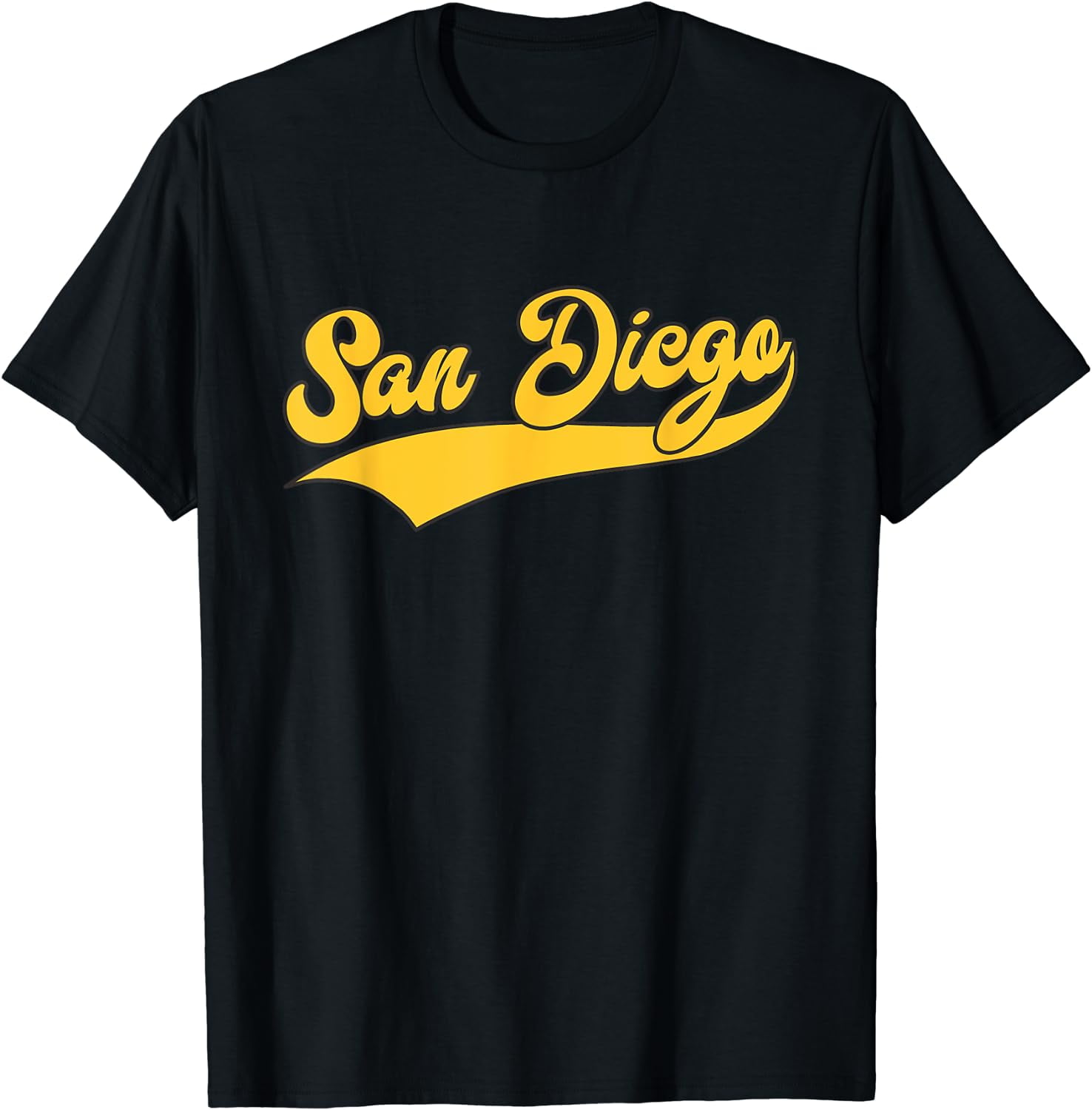 San Diego - Retro / Throwback Design - Classic T-Shirt Black - Walmart.com