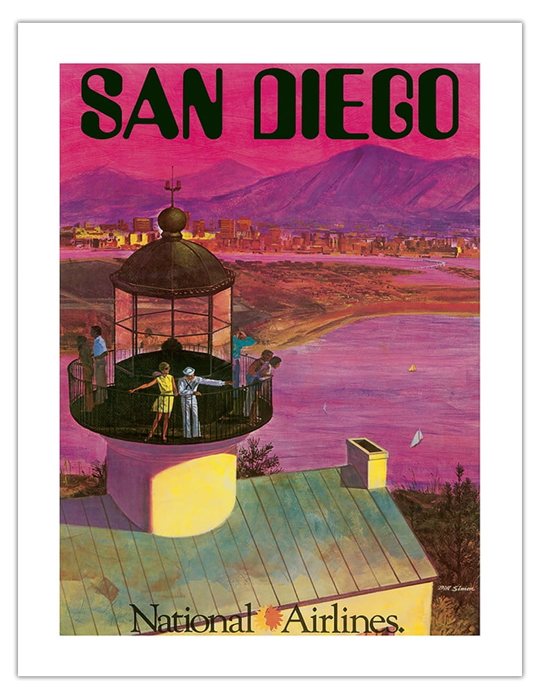 San Diego USA - Cabrillo Monument Lighthouse - National Airlines ...